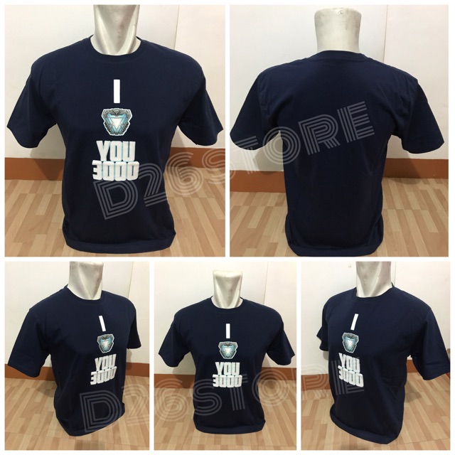 Jual Kaos Marvel Avengers End Game I Love You 3000 Tony Stark Iron man ... Jual Kaos Marvel Avengers End Game I Love You 3000 Tony Stark Iron man ...