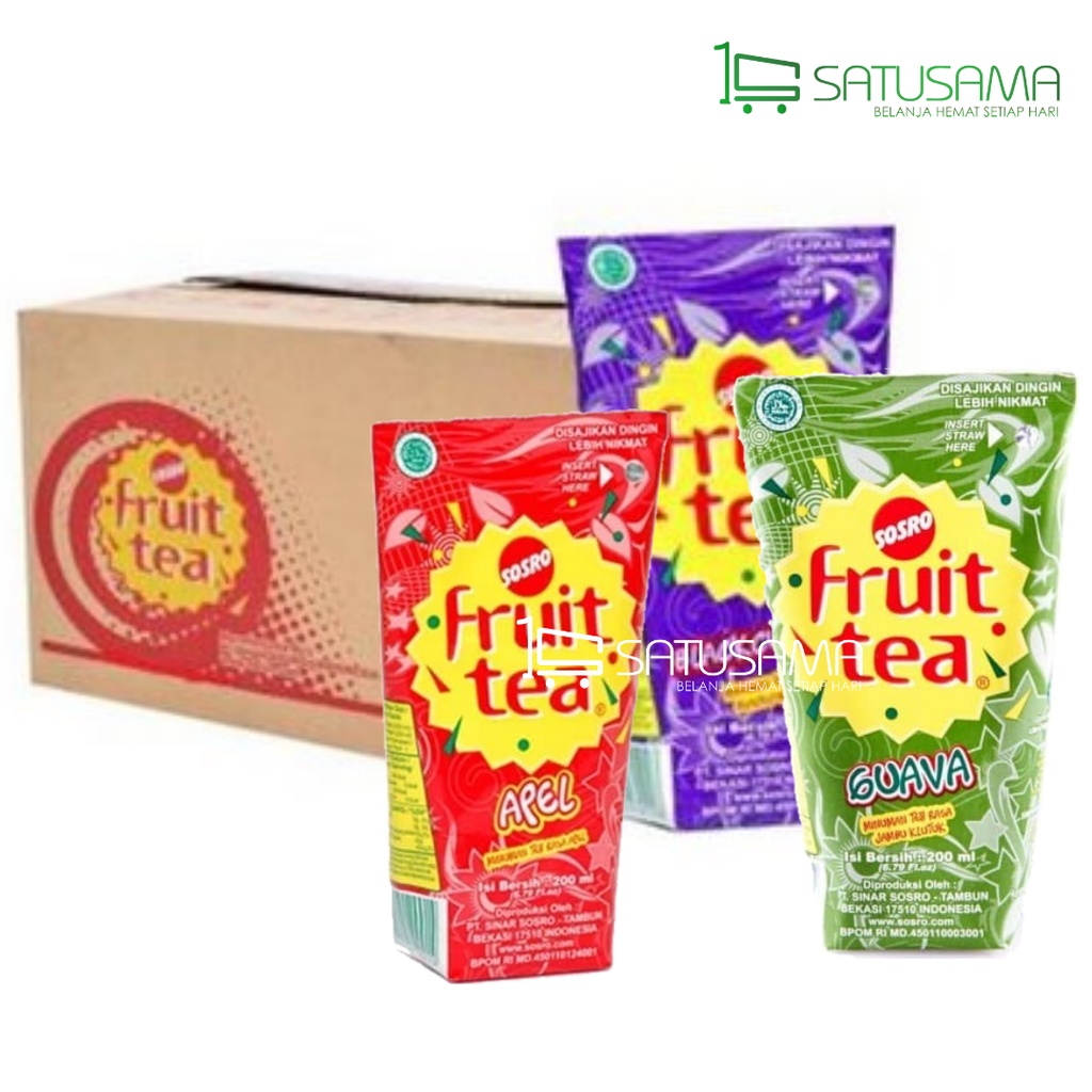 Jual FRUIT TEA GENGGAM 200 ML 1 DOS ( ISI 24 ) | Shopee Indonesia