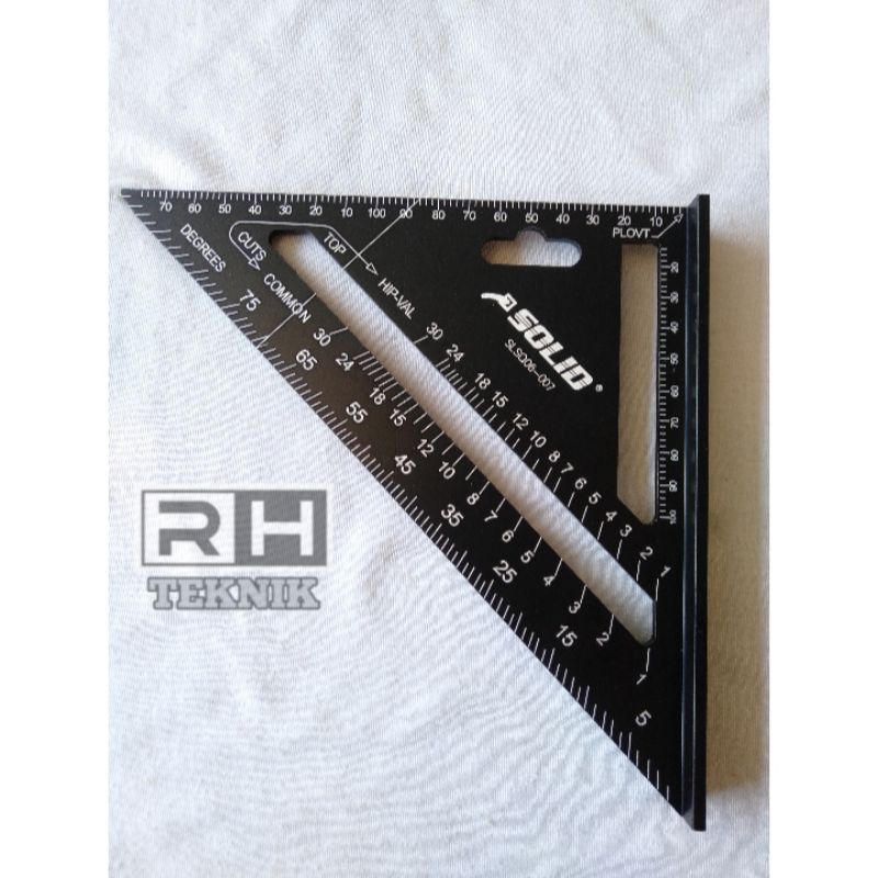 Jual SOLID SPEED SQUARE 7INCH - PENGGARIS SIKU SUDUT SEGITIGA ALUMUNIUM ...