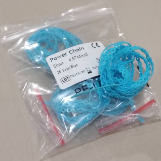 Jual Power chain Biru Laut ( 028 ) Karet Behel gigi Creative | Shopee ...