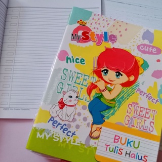 Jual Buku Tulis Halus Elok Tiga Garis KIKY 38 Lembar | Buku Tulis Halus ...