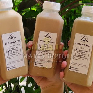 Botol Plastik kick kotak kale tebal Minum Minuman Almond Kopi Susu 500 ...