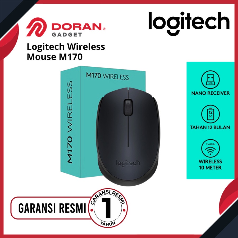 Jual Logitech M170 Wireless Mouse With USB Receiver | Mouse Tanpa Kabel ...