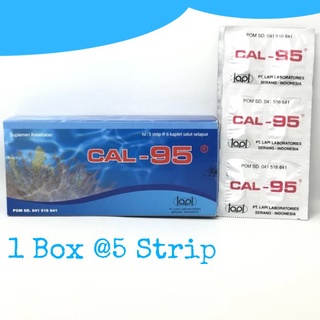 Jual CAL 95 TABLET BOX / suplemen calsium dan pertumbuhan tulang ...