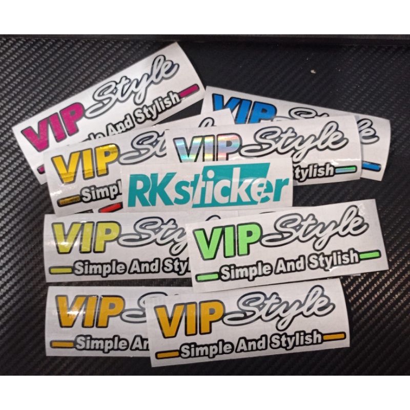 Jual Sticker VIP style simple and stylish Cutting reflektive (nyala ...