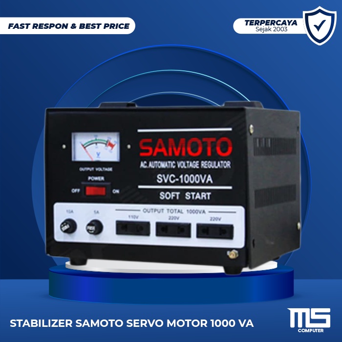 Jual STABILIZER SAMOTO SERVO MOTOR 1000 VA | Shopee Indonesia