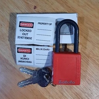 Jual LOTOTO L406 Merah, Gembok Safety Loto Padlock Safety Lockout ...
