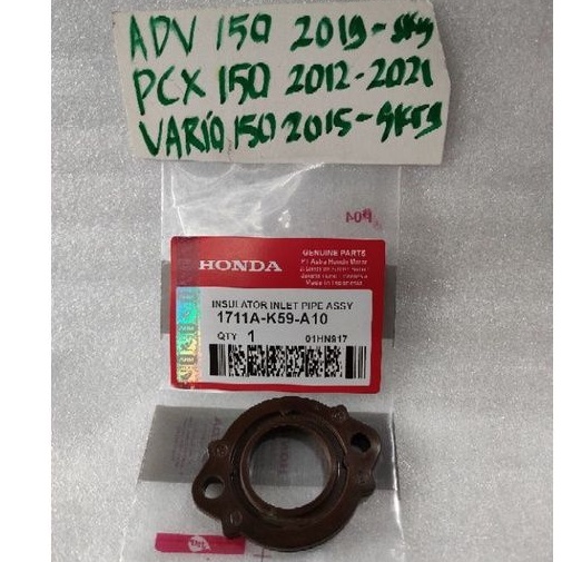 Jual BONIT INSULATOR INLET INTEK MANIFUL THROTTLE BODY HONDA PCX ADV 150 VARIO 125 VARIO 150 LED ...