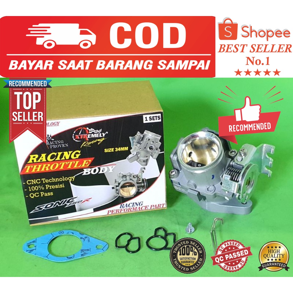 Jual THROTTLE BODY ( TB ) SONIC 150R NEW CBR150R CB150R K56 K45 LED 34MM 36MM | Shopee Indonesia