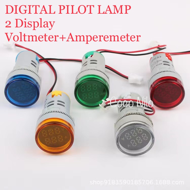 Jual Pilot Lamp Digital Voltmeter+Amperemeter AD16-22DVA AS16-22FVA ... Jual Pilot Lamp Digital Voltmeter+Amperemeter AD16-22DVA AS16-22FVA ...