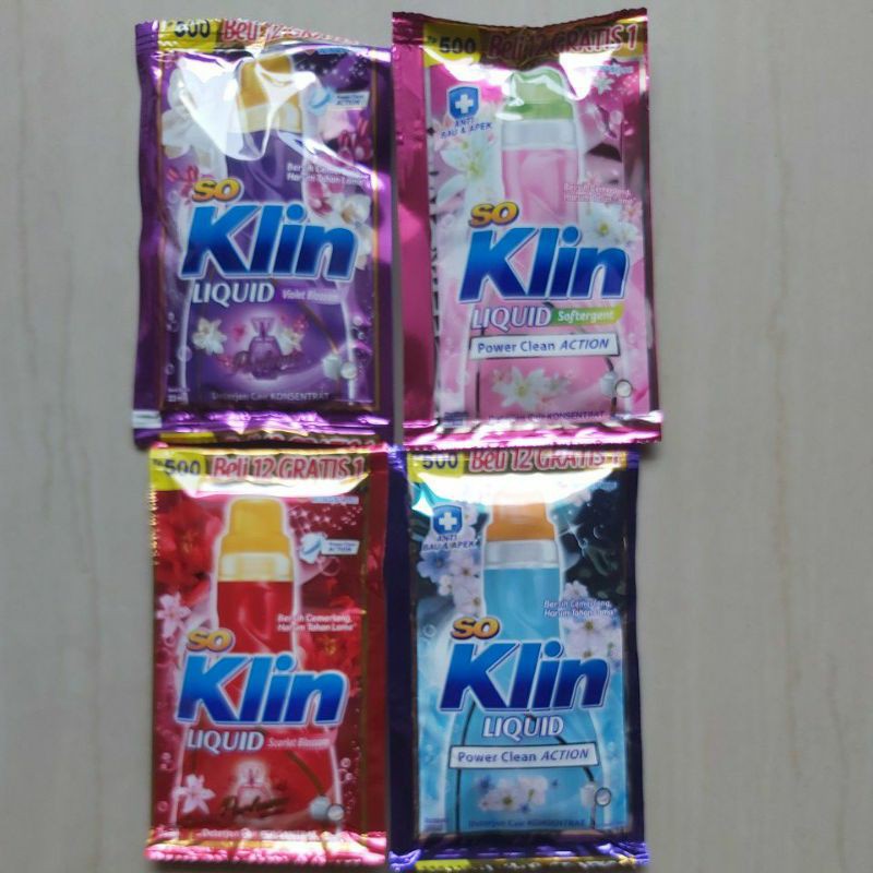 Jual Soklin Liquid Sachet 22 Ml 1 Renceng Isi 12 Sachet Shopee Indonesia