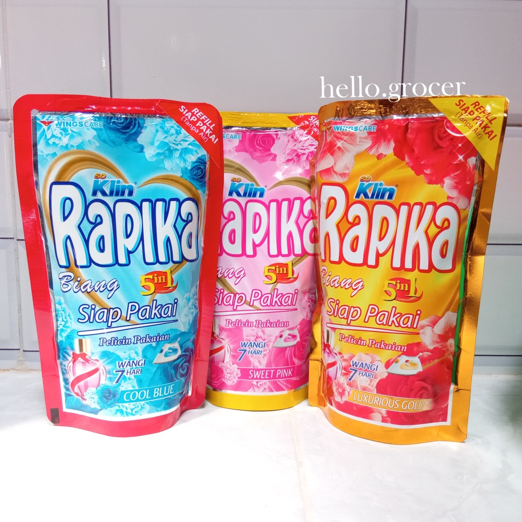 Jual Rapika Biang Pelicin Pakaian Refill Pouch 250 ml | Shopee Indonesia