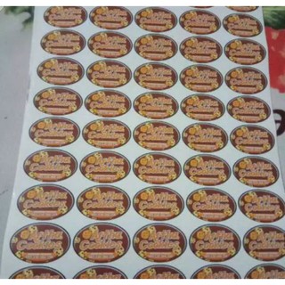 Jual sticker bulat 5cm stiker lembaran a3 untuk olshop bisa custom ...