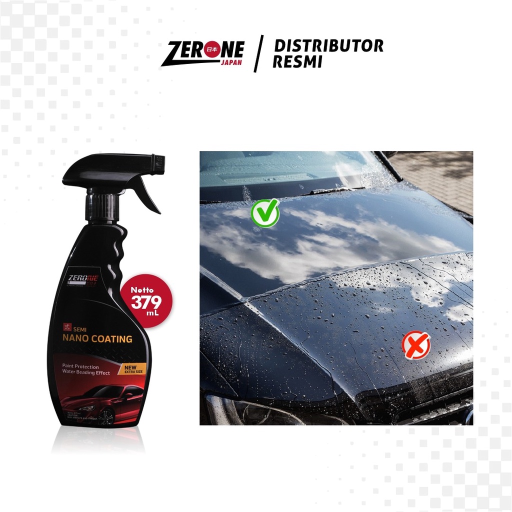 Jual Pengkilap Body Dashboard Motor Mobil Semi Nano Coating Zerone Japan Botol Spray Efek Daun ...