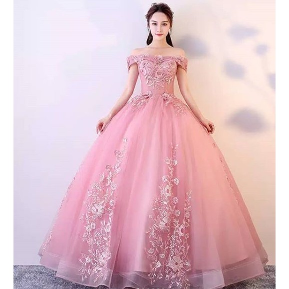 Jual gaun pengantin model sabrina/gaun wedding | Shopee Indonesia
