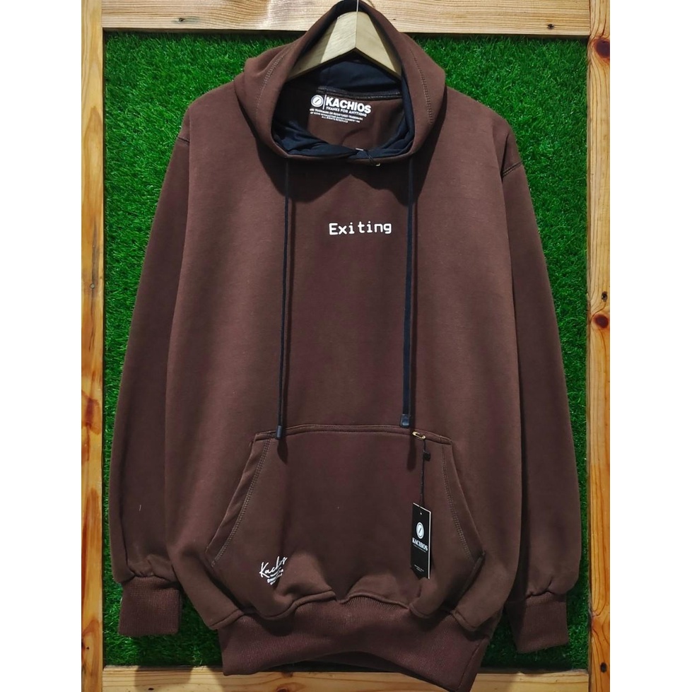 Jual Jacket) Kupluk Sablonan Dada Simple Sweater Hoodies Kekinian 100% ...