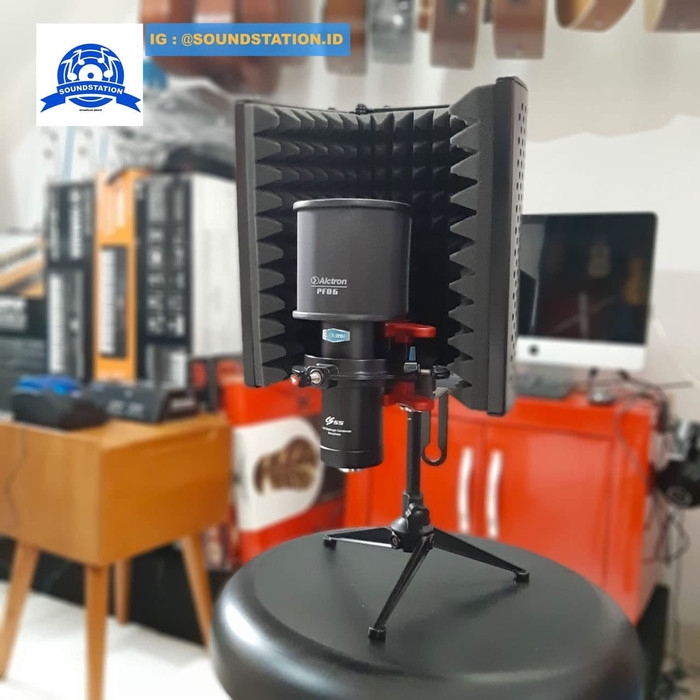 Jual RECORDING TECH B1 VOCAL BOOTH MIC MICROPHONE RECORDING ZOOM ...