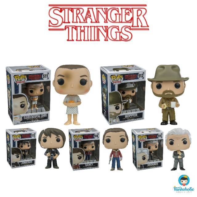 Jual Funko POP! Set Promotion Television - Stranger Things (Eleven, Hopper, Jonathan, Nancy ...