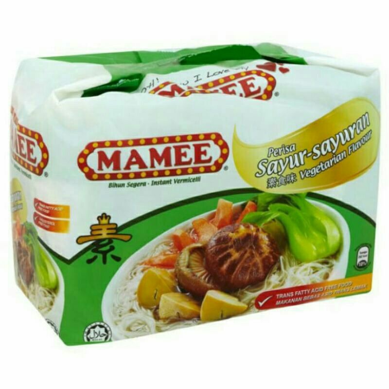 Jual Bihun Mamee Vegetarian Rasa Sayur - Sayuran 1 Pack Isi 5 Bungkus ...