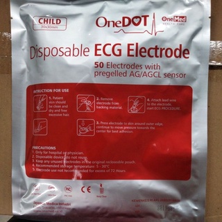 Jual ECG Elektroda Disposable OneDot Dewasa/Anak dan Bayi isi 50pcs ...