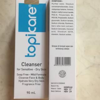 Jual Topicare Cleanser for Sensitive - Dry Skin 90 ml | Shopee Indonesia