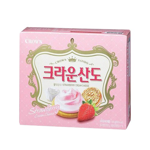 Crown-Haitai Sando Strawberry Cream Cheese - 161g | Shopee Indonesia