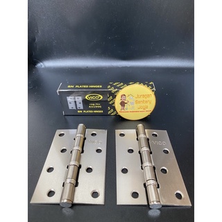 Jual Engsel Pintu Putih 4" / Kepet Pintu Putih 4" / PLATED HINGES 4 ...