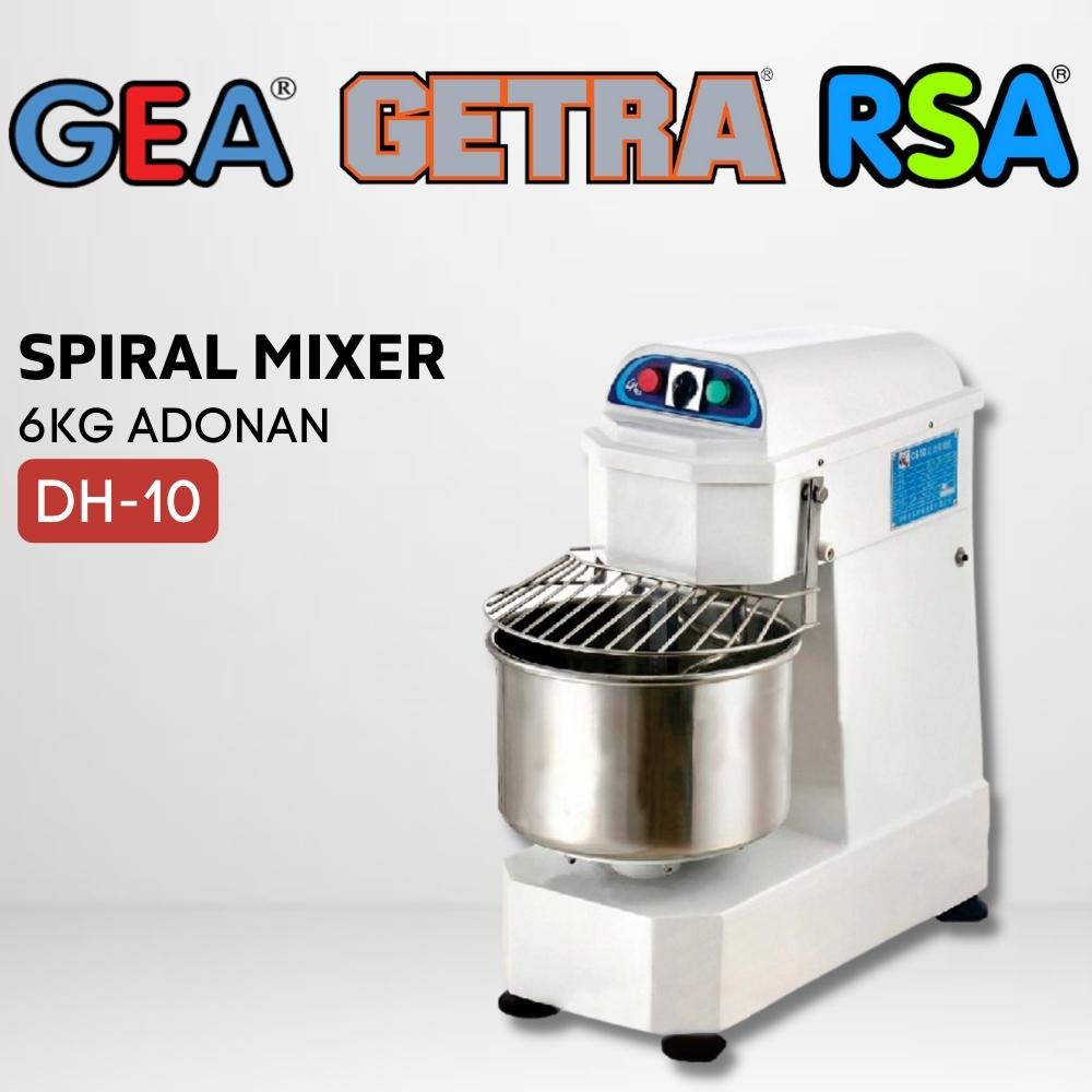 Jual MIXER SPIRAL GETRA DH-10 MIXER ROTI DONAT ADONAN 6KG SPIRAL MIXER ...