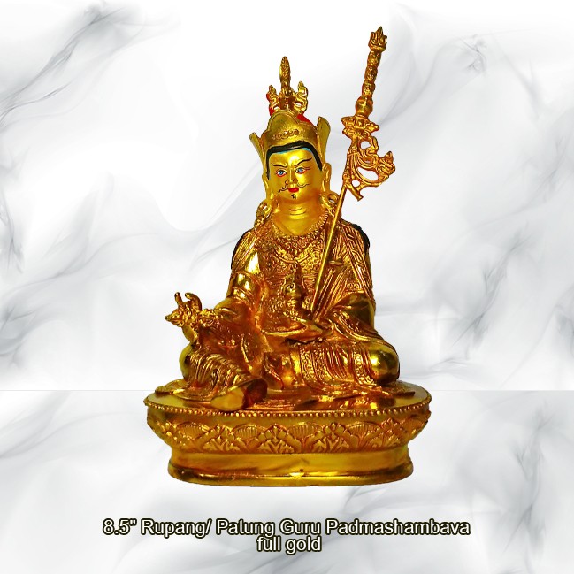 Jual Rupang Patung Arca Buddha GuruPadmashambava Kuningan 8,5" Full ...