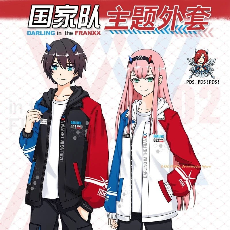 Jual (COD) JAKET PARKA ZERO TWO DARLING IN FRANXX STRELITZIA BLACK ...
