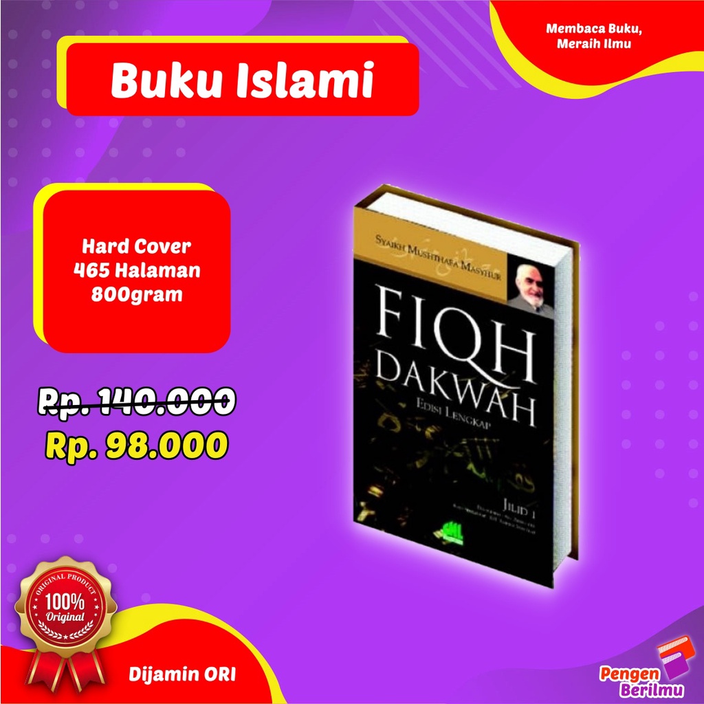 Jual Buku Fiqh Dakwah Jilid 1 | Fiqih Islam | Hard Cover | 100% Buku Original | Buku Baru ...