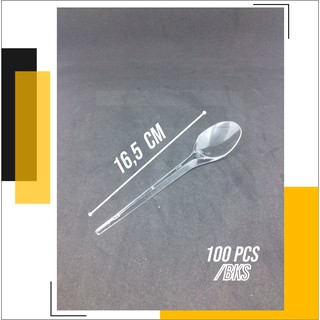 Jual Sendok Makan SUAPI Plastik Transparan Bening isi @100 pcs | Shopee ...