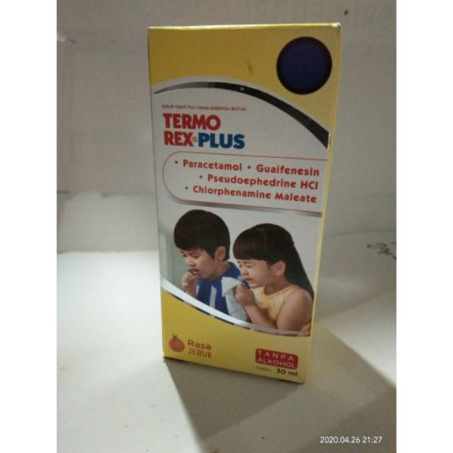 Jual Termorex Plus sirup batuk panas demam Flu pilek obat 30ml | Shopee ...