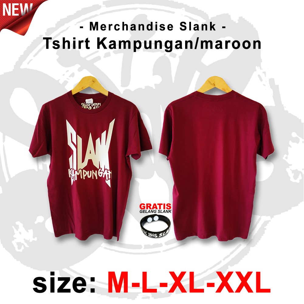 Jual KAMPUNGAN MAROON - LENGAN PENDEK - ORIGINAL MADE IN SLANKERS ...