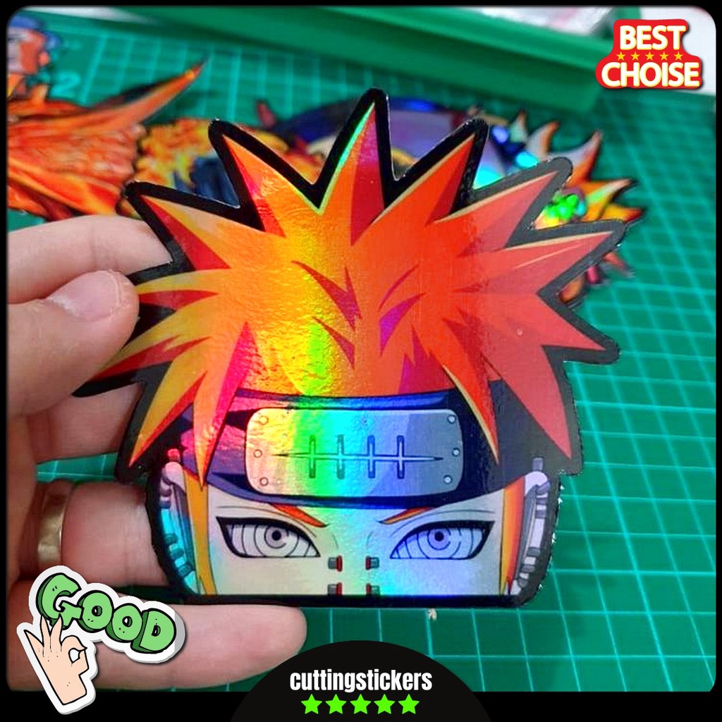 Jual Stiker Sticker Hologram Anime Psh208 Besar Naruto Pain Indonesia ...