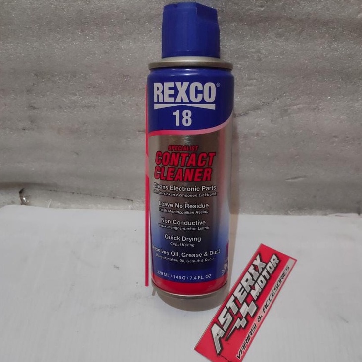 Jual Contact Cleaner REXCO 18 Pembersih Komponen elektronik 220ML ...