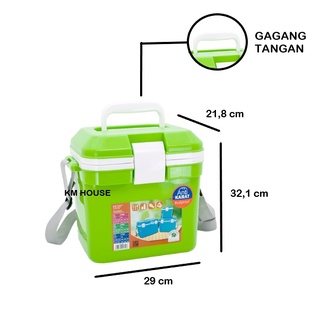 Jual cooler box ,tempat es batu 6.5 liter volume merek greenleaf ...