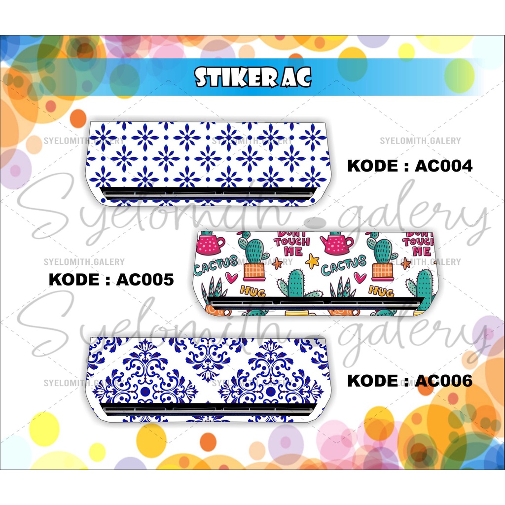 Jual Stiker AC Pendingin ruangan motif bisa custom | Shopee Indonesia