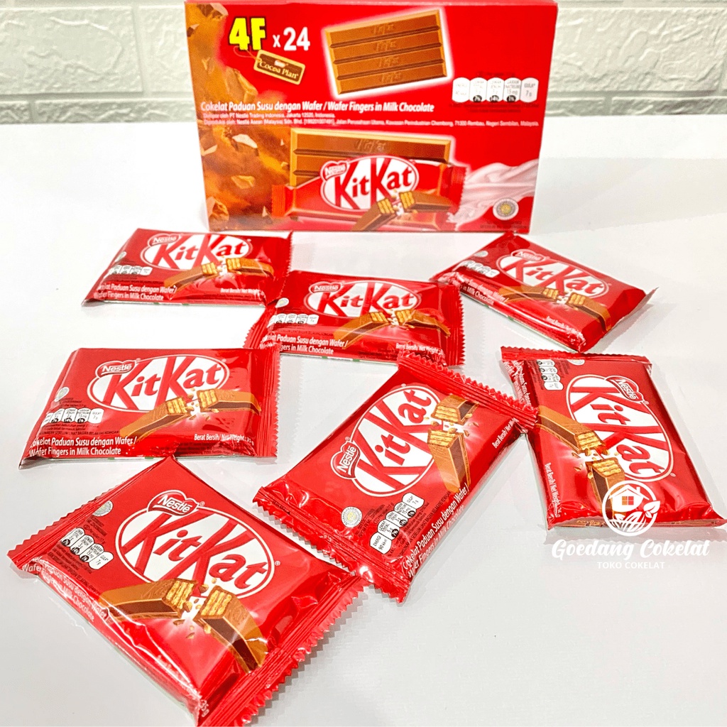 Jual Nestle Coklat KitKat Kit Kat Wafer Coklat 4 Fingers 4F 35 Gram 35 ...
