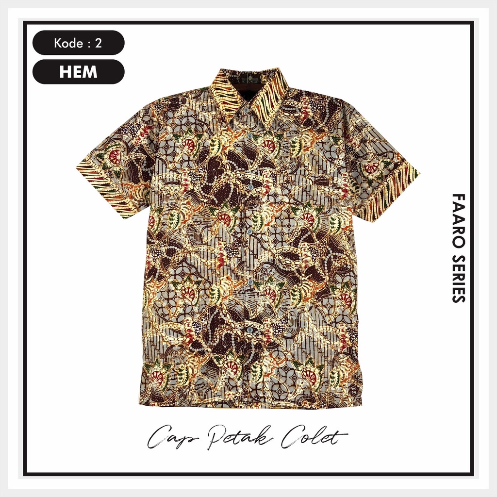 Jual Hem Batik Cap Petak Exclusive Faaro | Shopee Indonesia