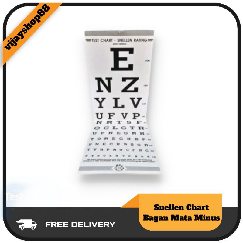 Jual Snellen chart - test ketajaman mata - kertas test mata | Shopee ...
