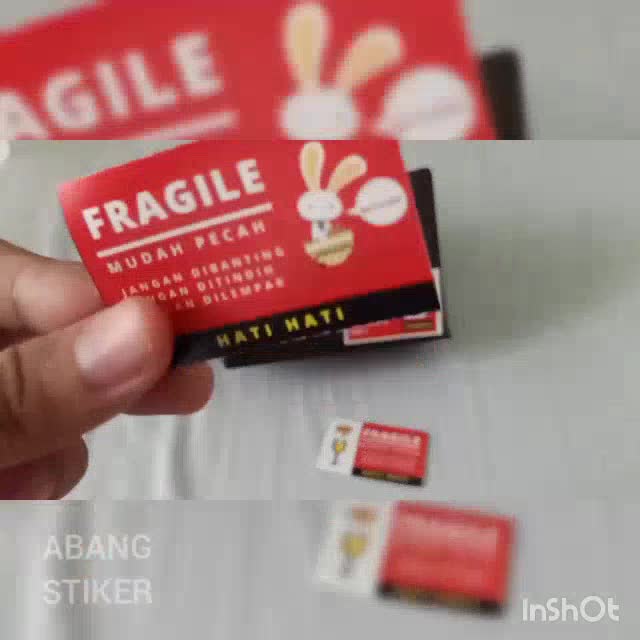 Jual Stiker Fragile Lucu 6 x 4 cm ( Sticker Fragile) | Shopee Indonesia