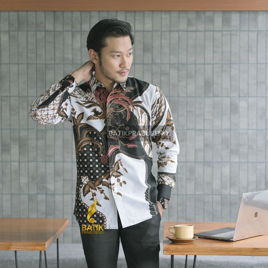 Jual MAHOGRA Batik Prabuseno Slimfiit Lengan Panjang Batik Pria Kemeja ...