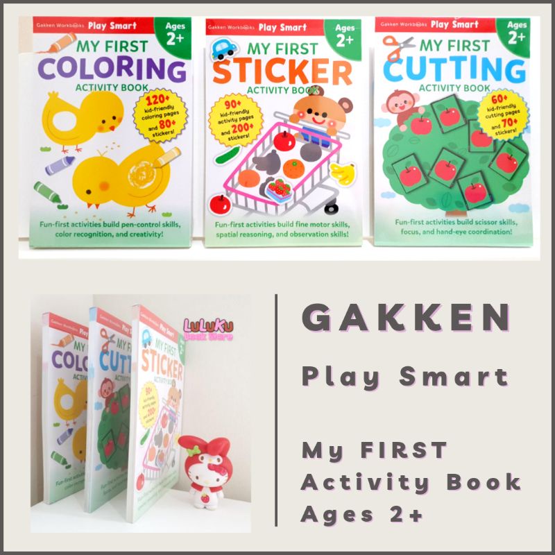 Jual Gakken workbook workbooks Play Smart MY FIRST ACTIVITY BOOK 2+ Stickers Coloring colouring ...