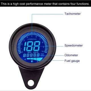 Jual Takometer rpm speedometer bensin digital universal speedometer ...