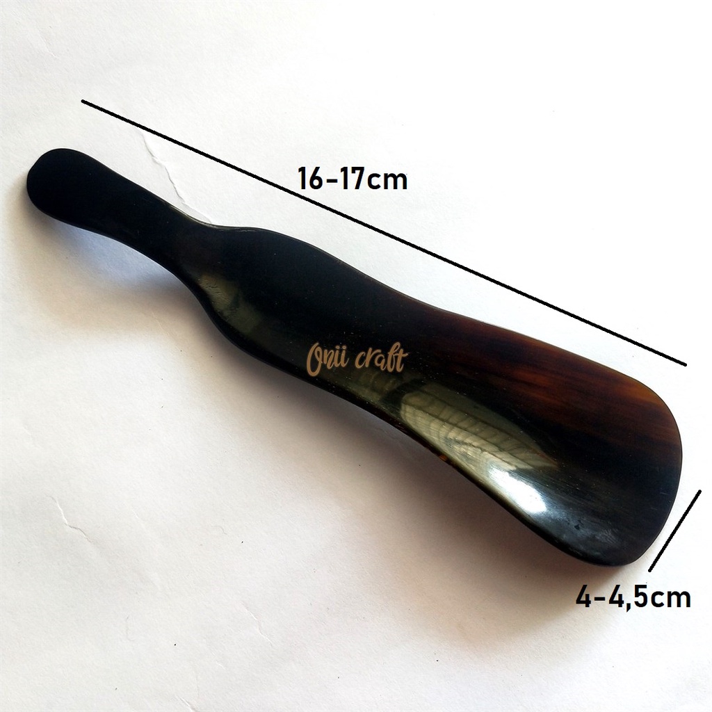 Jual Sendok sepatu shoe horn -shoe spoon bahan tanduk asli / alat bantu ...