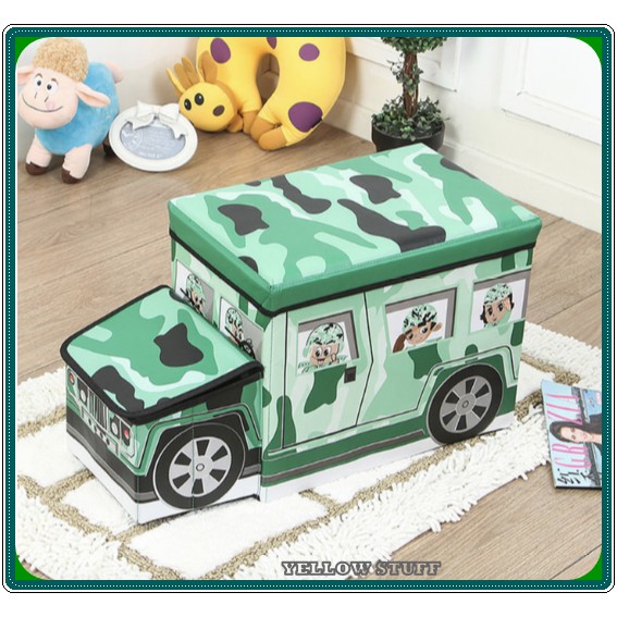 Jual STORAGE BOX TEMPAT MAINAN ANAK BAG STORAGE KARAKTER BUS TENTARA ...