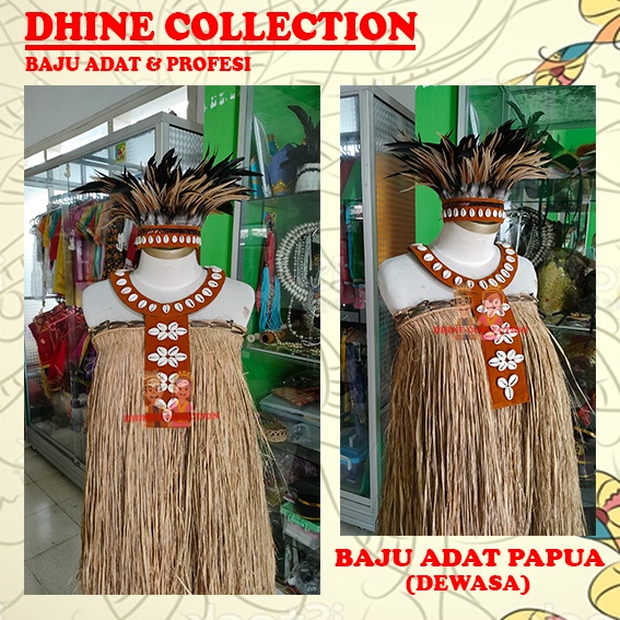 Jual Set Baju Adat Papua | Rumbai Etnik Papua Modern | Shopee Indonesia