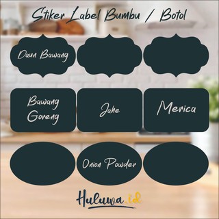 Jual Stiker Label Bumbu Dapur /Organizer/ Pantry Waterproof + Spidol ...