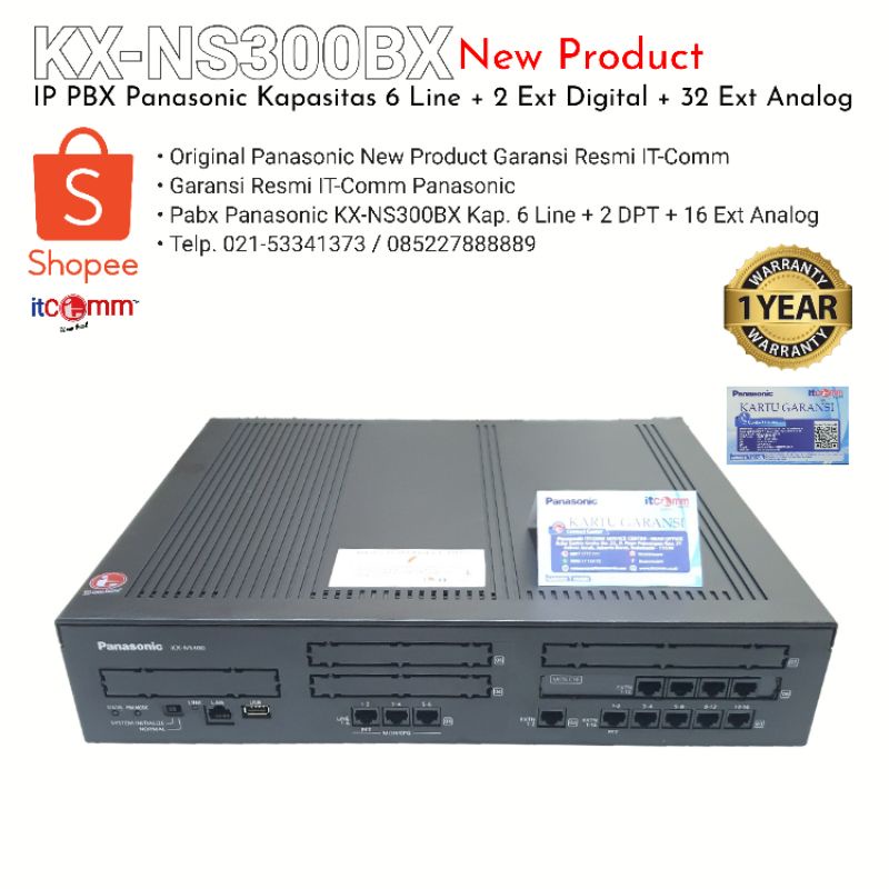 Jual Pabx Panasonic KX-NS300 Kap. 6 Line 32 Extension Garansi Resmi IT ...